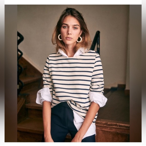 Sezane | Tops | Sezane Iconic Colette Mariniere Striped Xxs Top | Poshmark